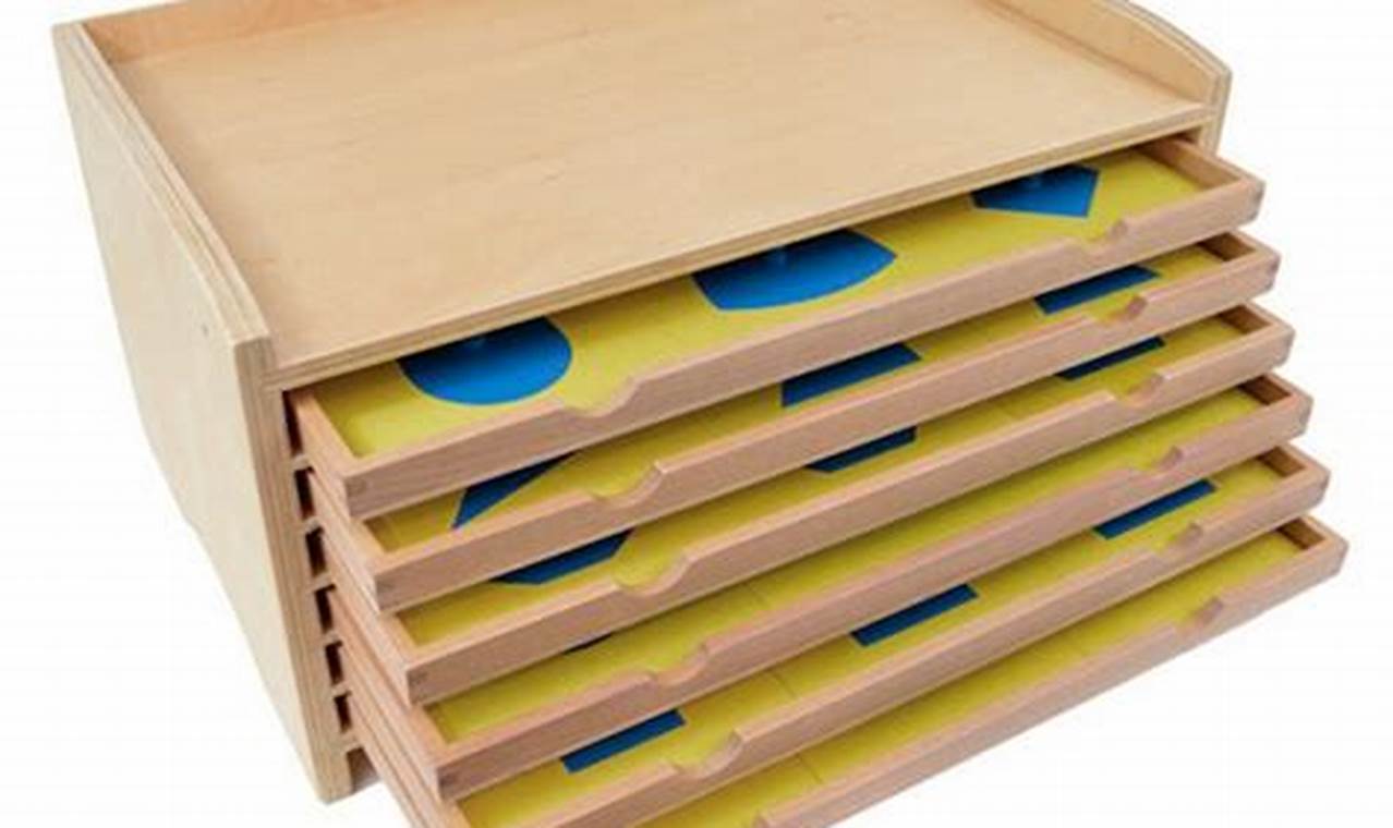 Montessori Geometric Cabinet: Shapes & Solids