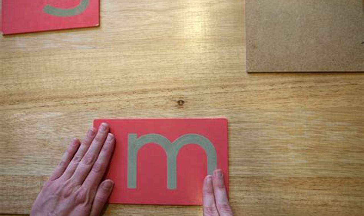 Montessori Sandpaper Letters: A Tactile Learning Journey